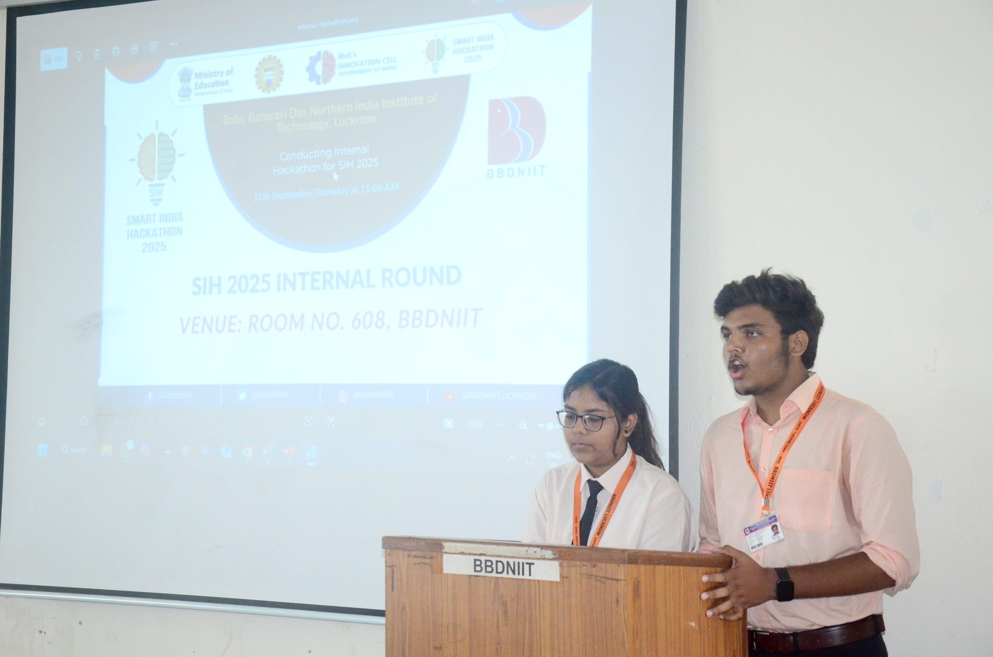 BBDNIIT SMART INDIA HACKATHON 2025 [SIH 2025] INTERNAL AUDITIONS BY TECHNICAL COMMITTEE | BBDNIIT